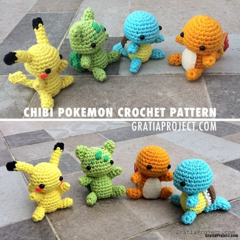 Charmander Amigurumi Crochet Pattern – Gratia Project