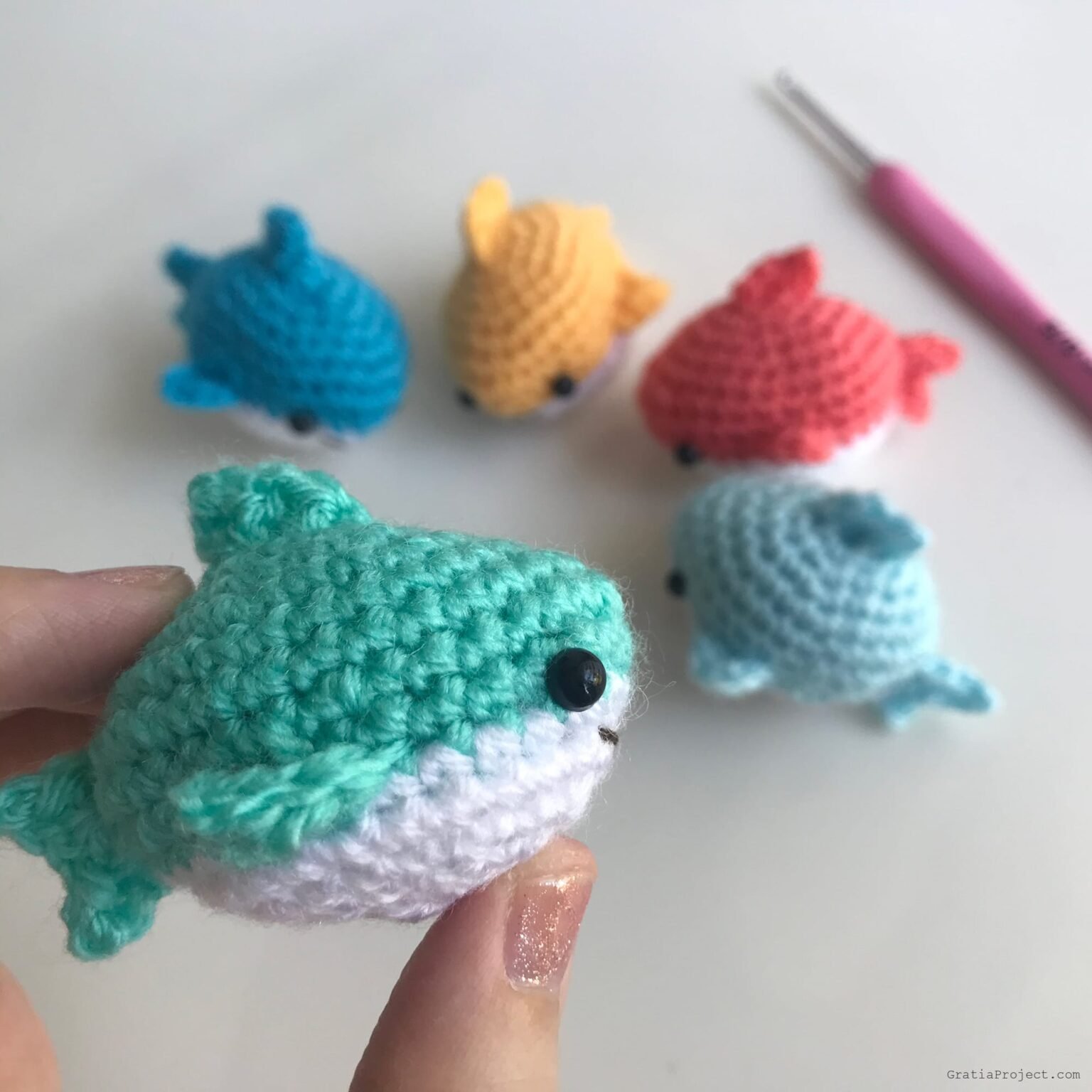 Mini Shark Crochet Tutorial – Gratia Project