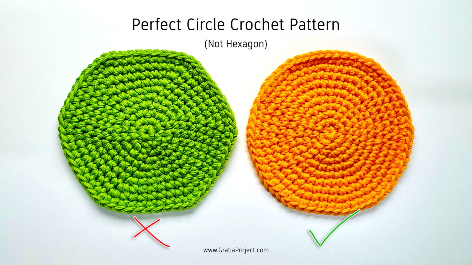 Perfect Circle Crochet Pattern (Not Hexagon) – Gratia Project