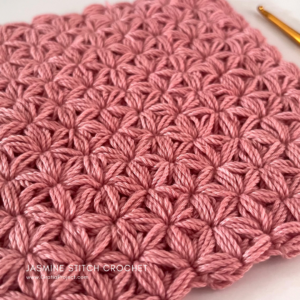 Jasmine Stitch Crochet Tutorial | Step-by-step Crochet Along – Gratia ...