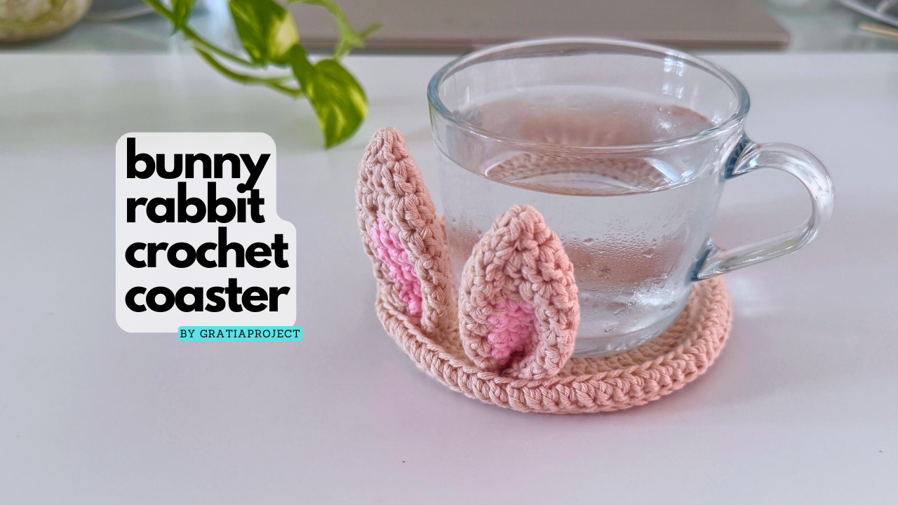 Cat Coaster Crochet Tutorial | Cat Applique – Gratia Project