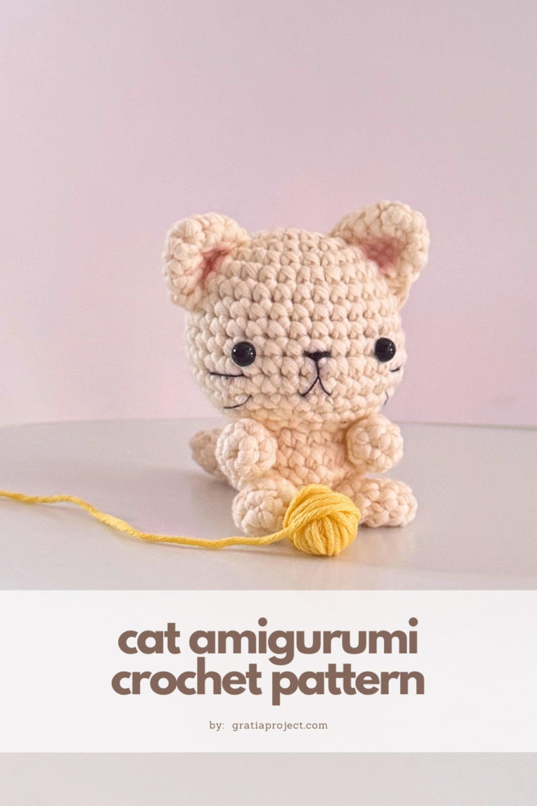Cat Amigurumi Crochet Pattern – Gratia Project